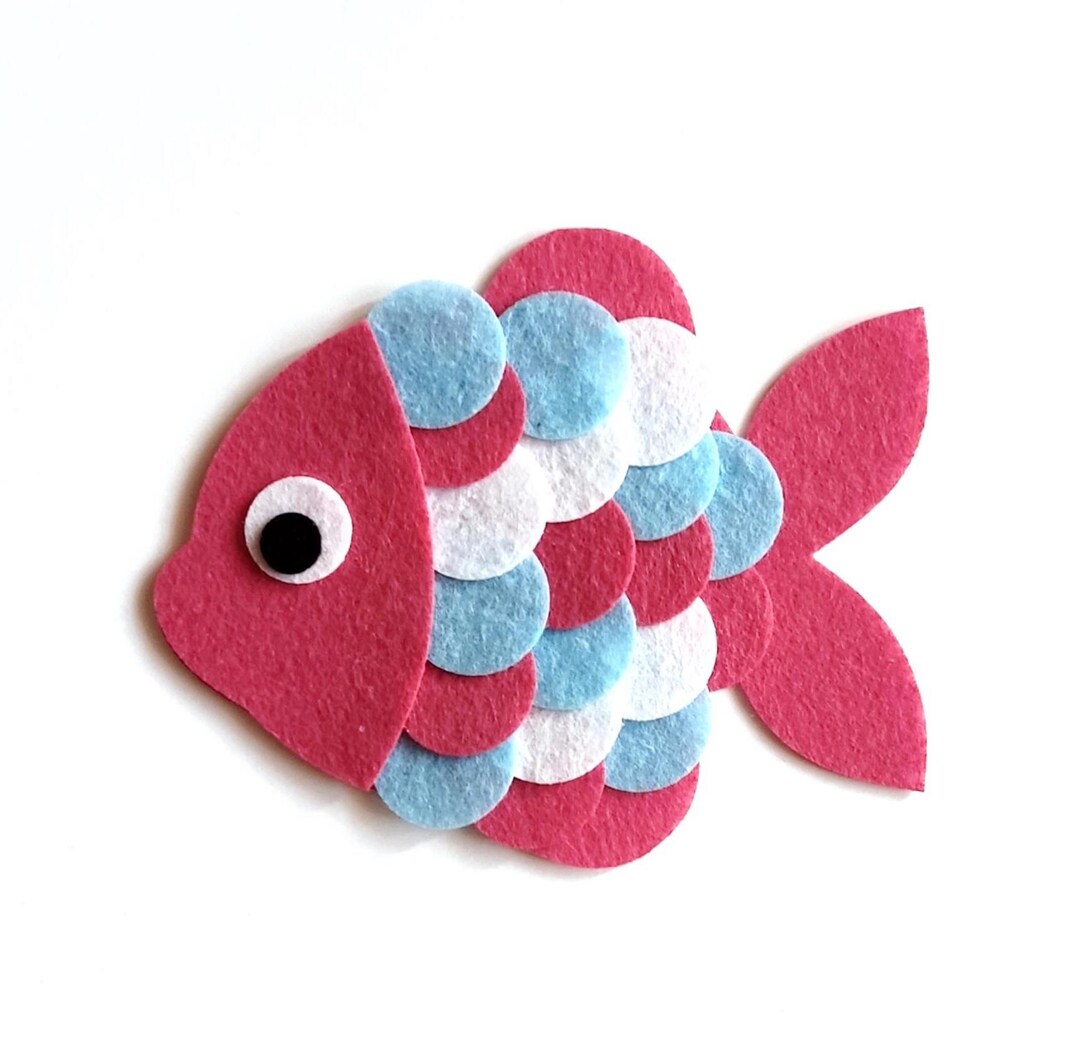 Felt Fish Die Cuts, Colorful Animal Shapes, Craft Supplies - Etsy