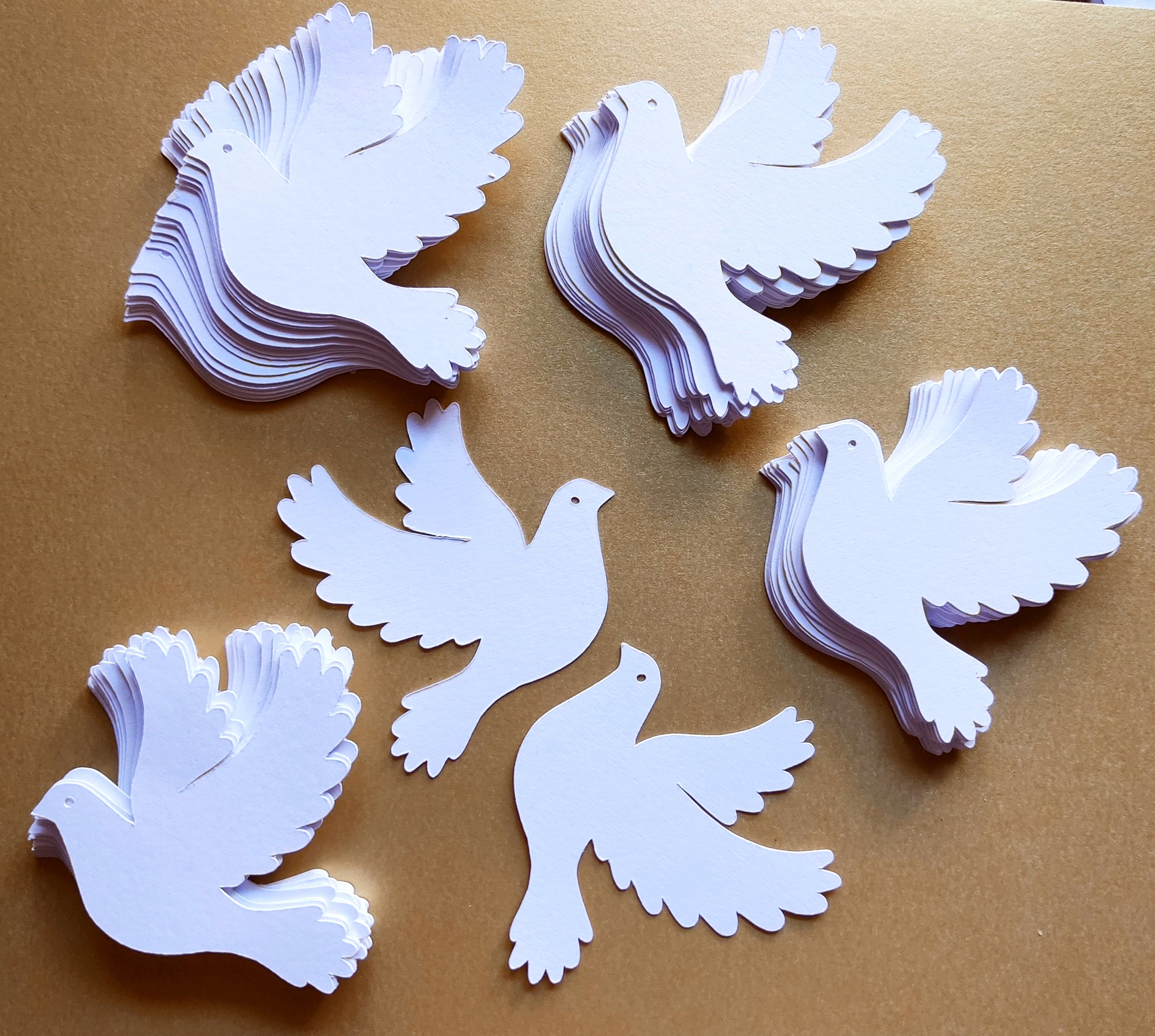Dove Die Cut Cardstock Craft Supplies Pigeon Craft Projects Peace Dove ...