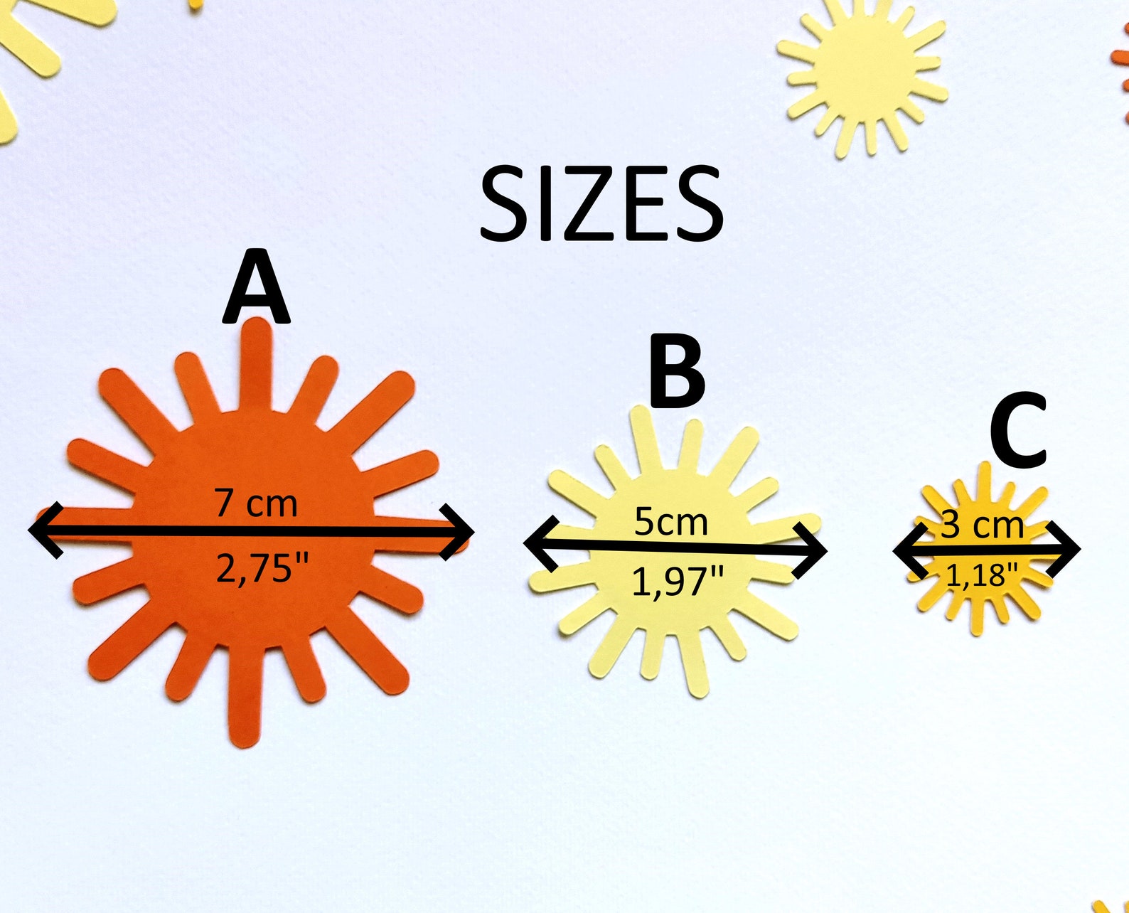 Cardstock Sunshine Die Cut Sunshine Papercraft Embellishments ...