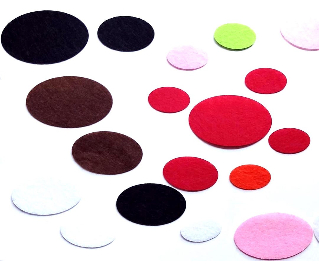 DDP | Oval Felt Shapes – DIY Felt Cutouts for Crafts, Reindeer Noses ...