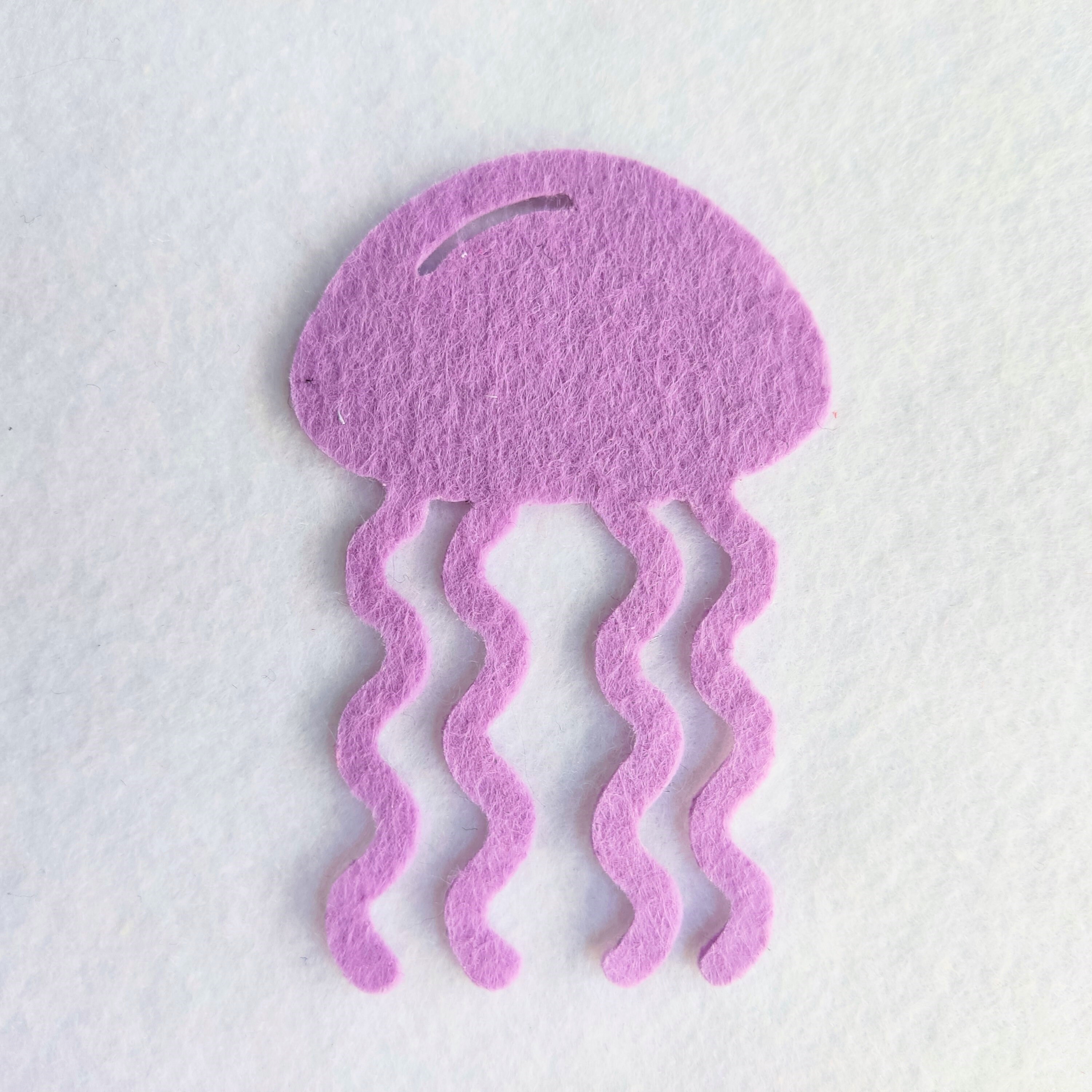 Jellyfish Cutout Felt Craft Supplies Jellyfish Sewing Craft Projects ...