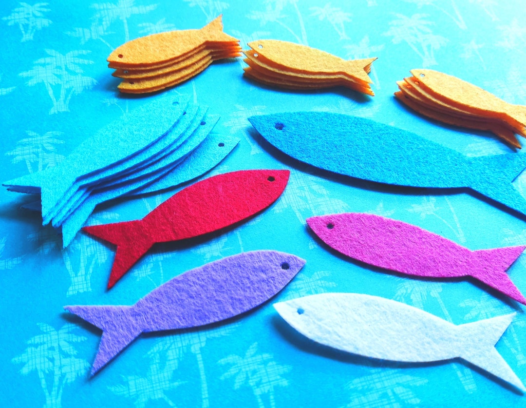 Felt Fish Die-cut Craft Supplies Fish Sewing Craft Projects Felt Fish ...