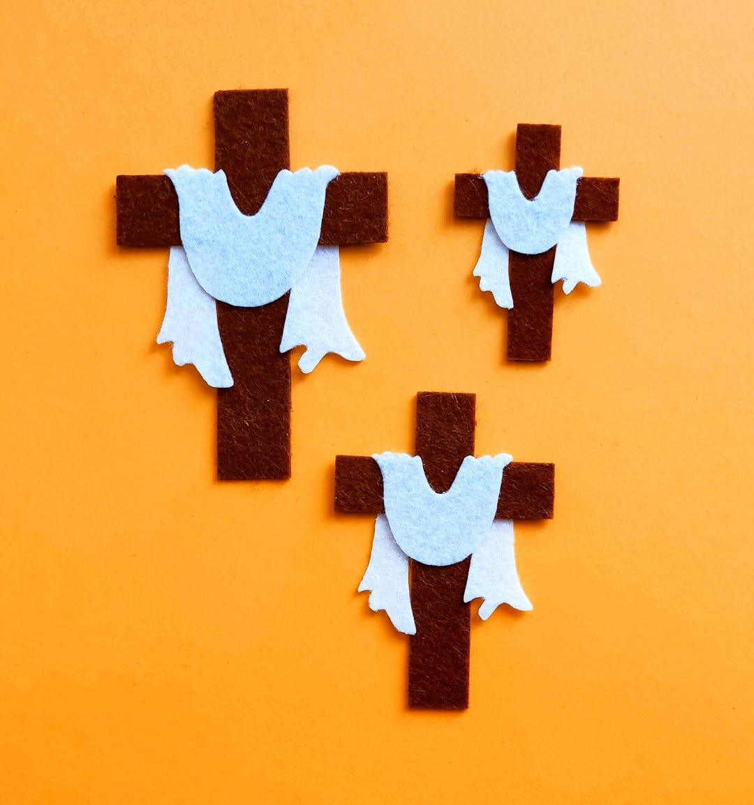 Felt Easter Cross Cutout Jesus Cross Felt Jesus Mantle Crosses Cross ...