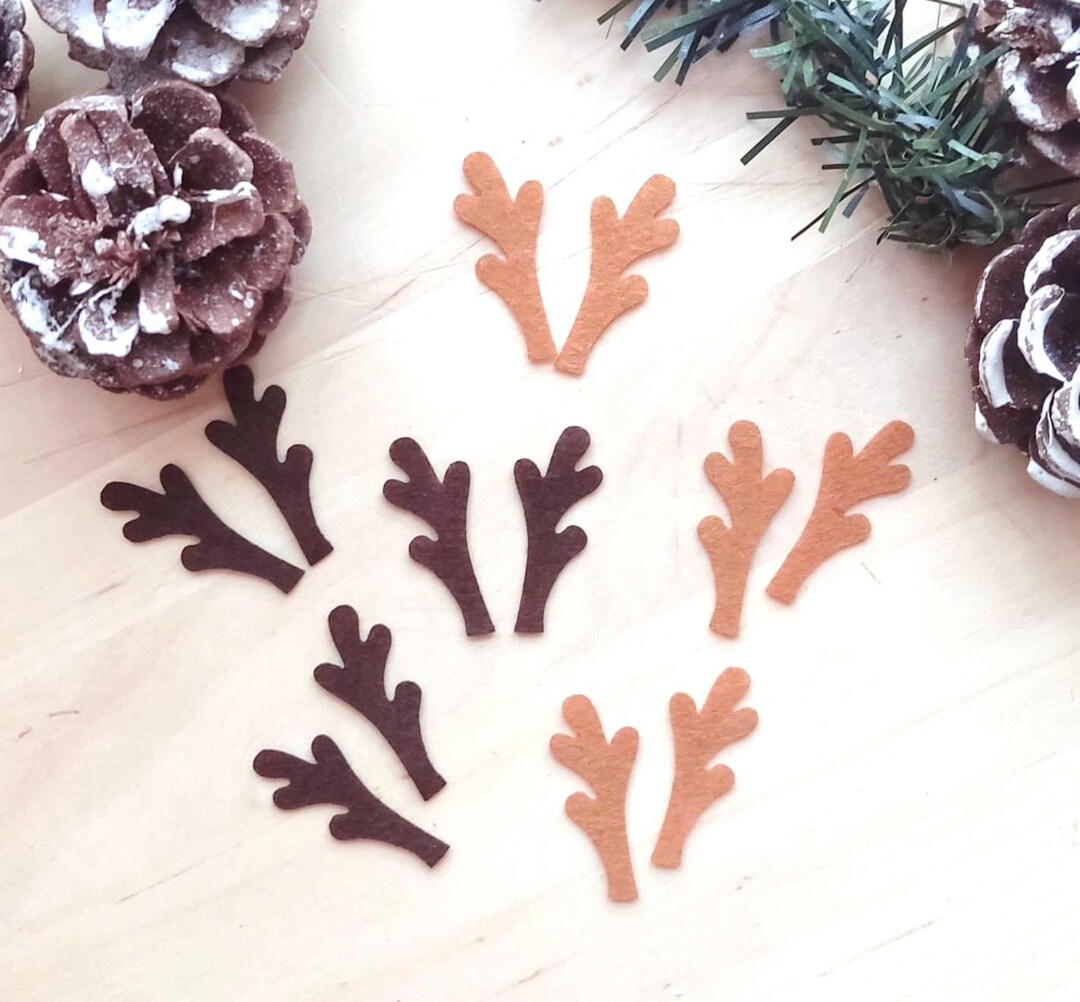 Felt Reindeer Antlers Cut Outs, Christmas Crafts - Etsy Australia