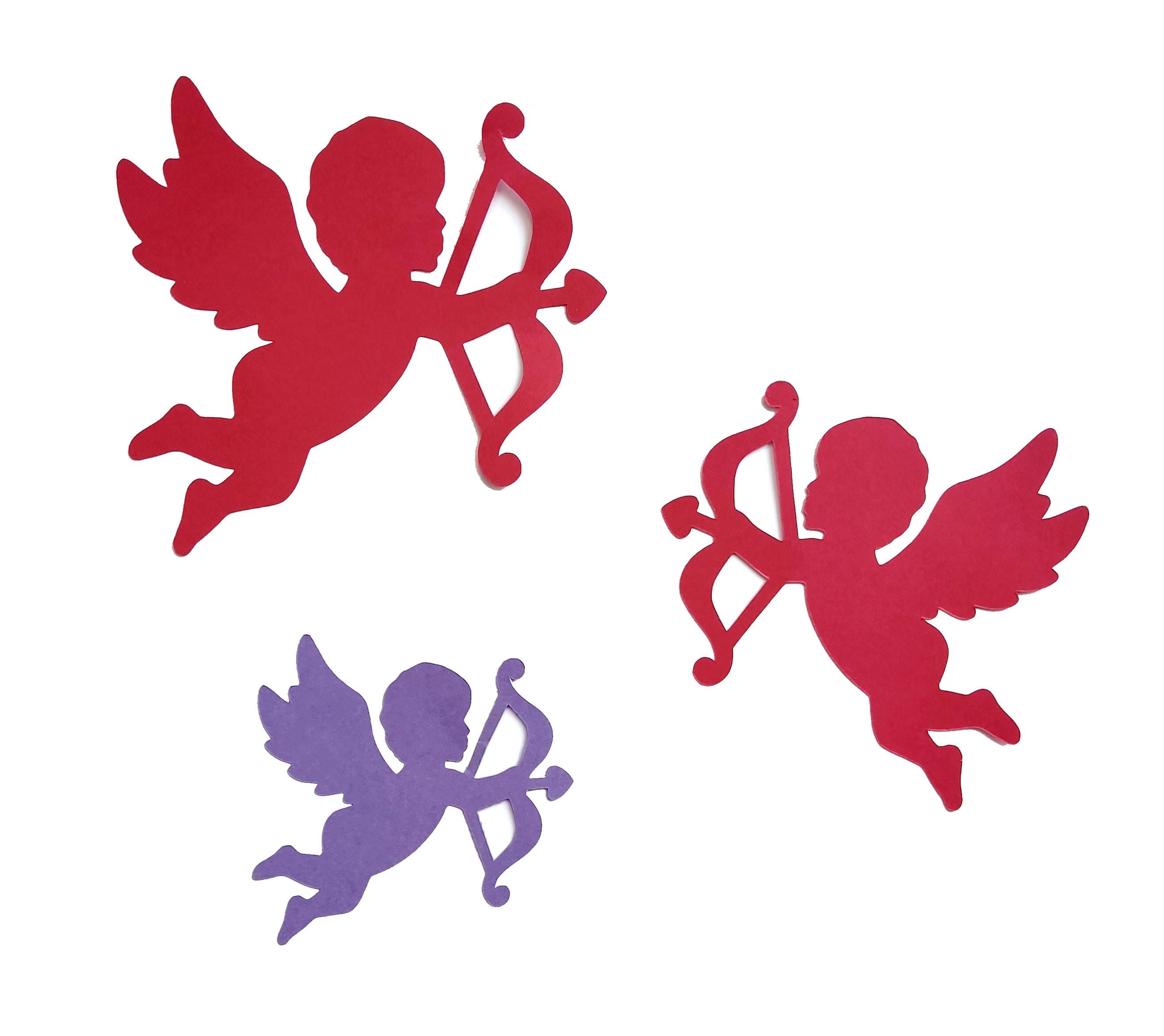 Cupid Cutouts Paper Cupid Shapes Valentines Die Cuts Valentines Day ...