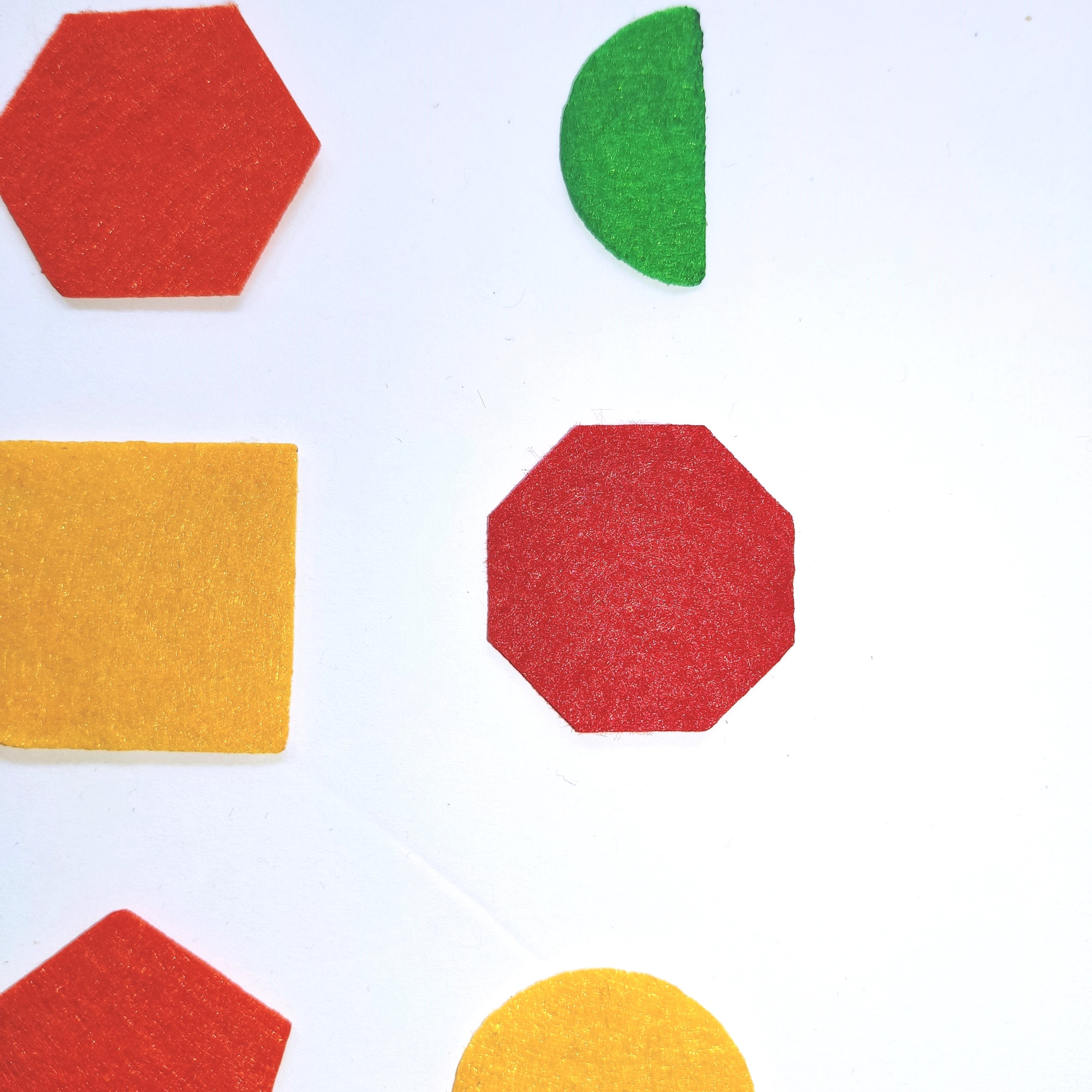 Felt Geometric Shapes for Sewing Craft Projects Die Cut Craft Supplies ...