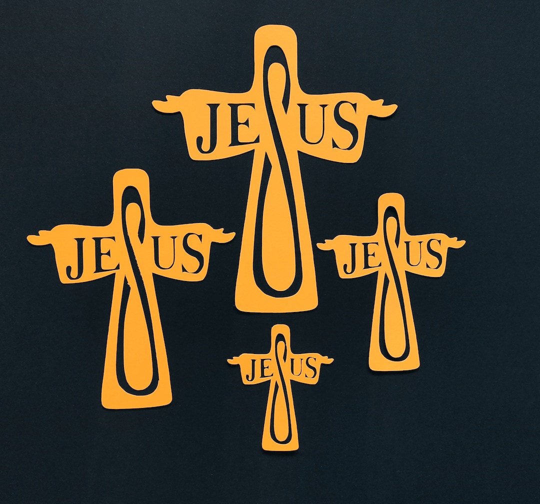 Die Cut Cardstock Cross Jesus Cross of Christ Cardstock Die Cut Craft ...