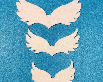 Die Cut Felt Angel Wings Felt Craft Supplies Easter Angel Wings Sewing ...