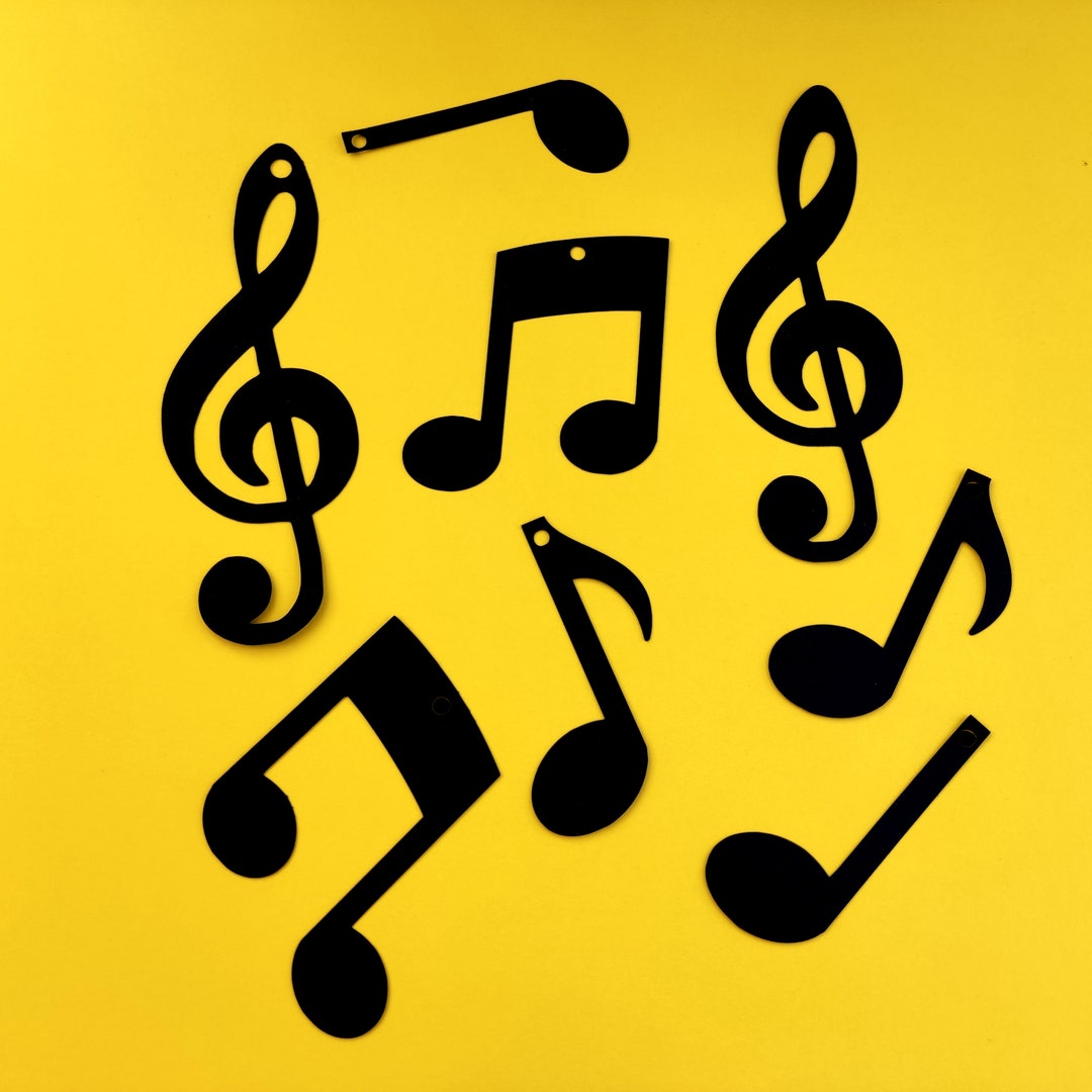 Musical Notes Cardstock Cutouts Musical Decorations Party Decorations ...