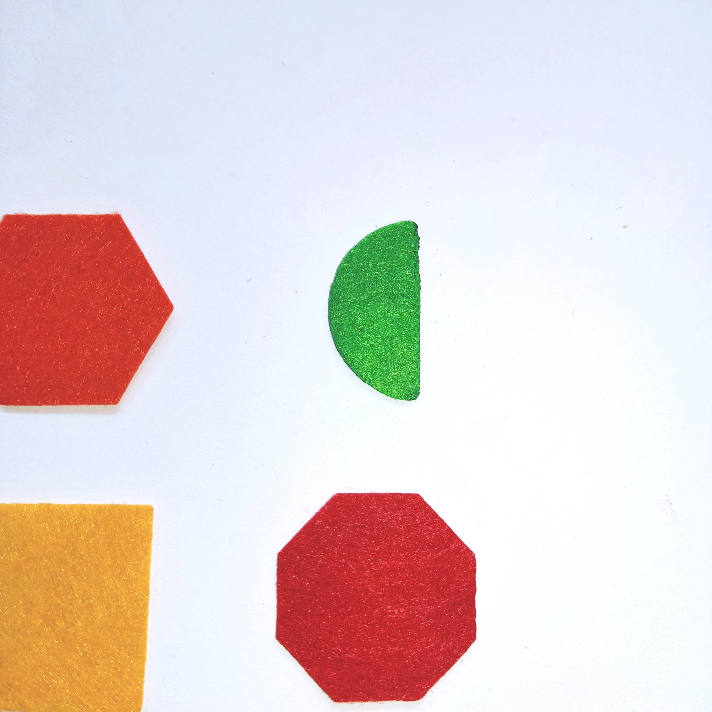 Felt Geometric Shapes for Sewing Craft Projects Die Cut Craft Supplies ...