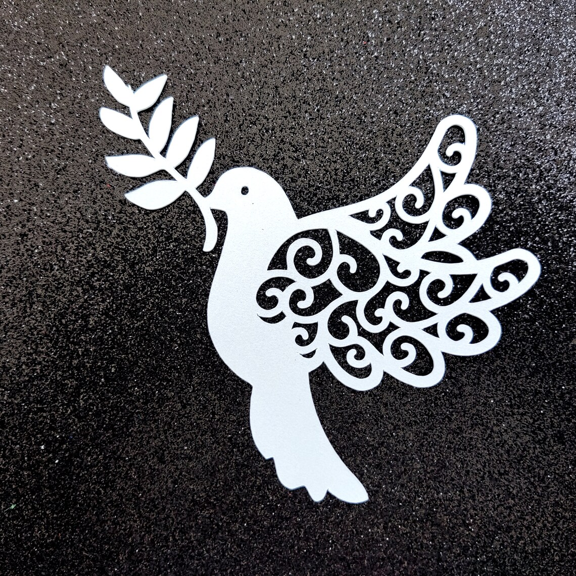 Peace Dove Cardboard Dove Die Cuts Golden Dove Table Decor Party Dove ...