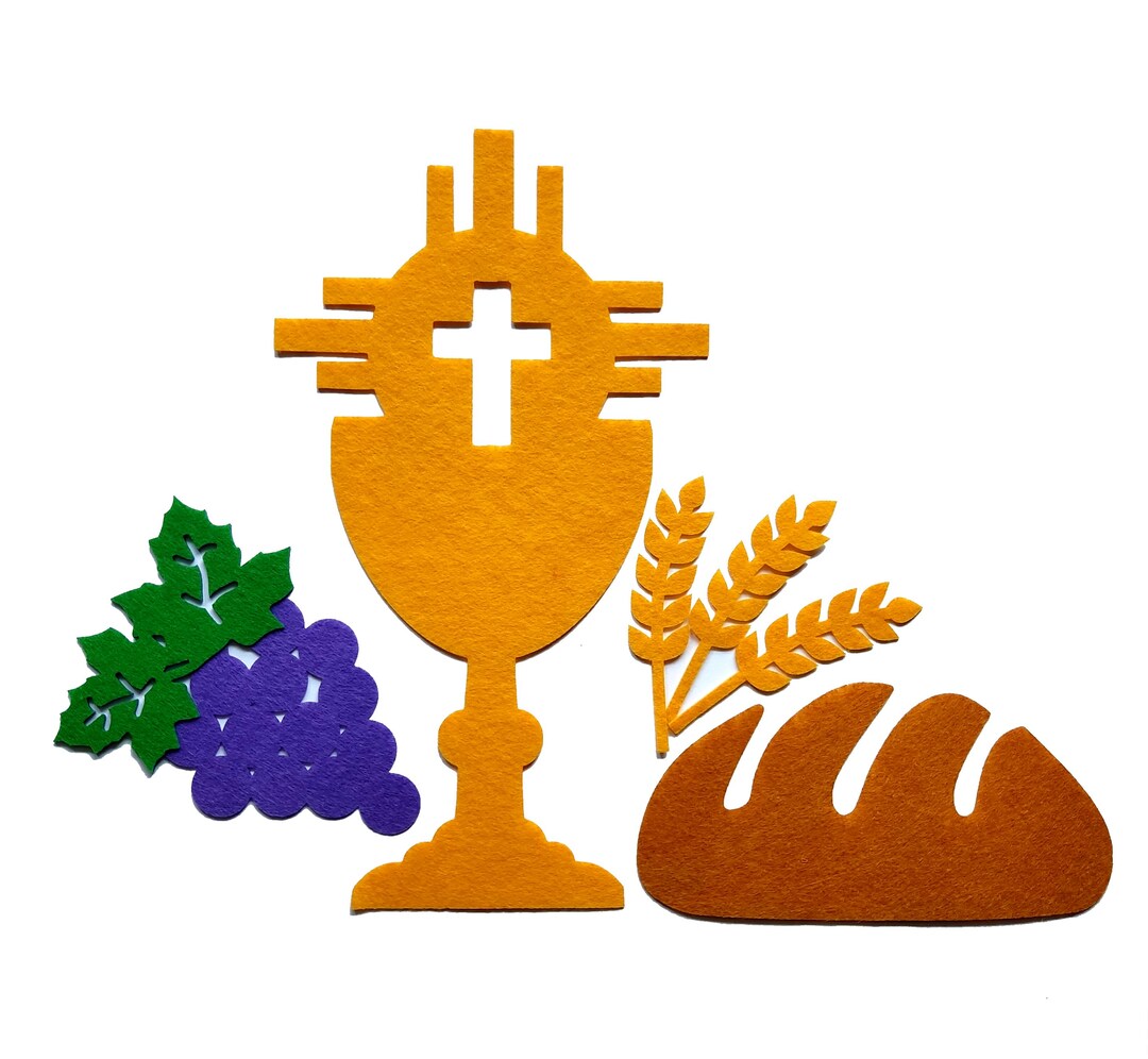 Felt Eucharistic Symbols | Felt Cutout Set Home Altar - Etsy