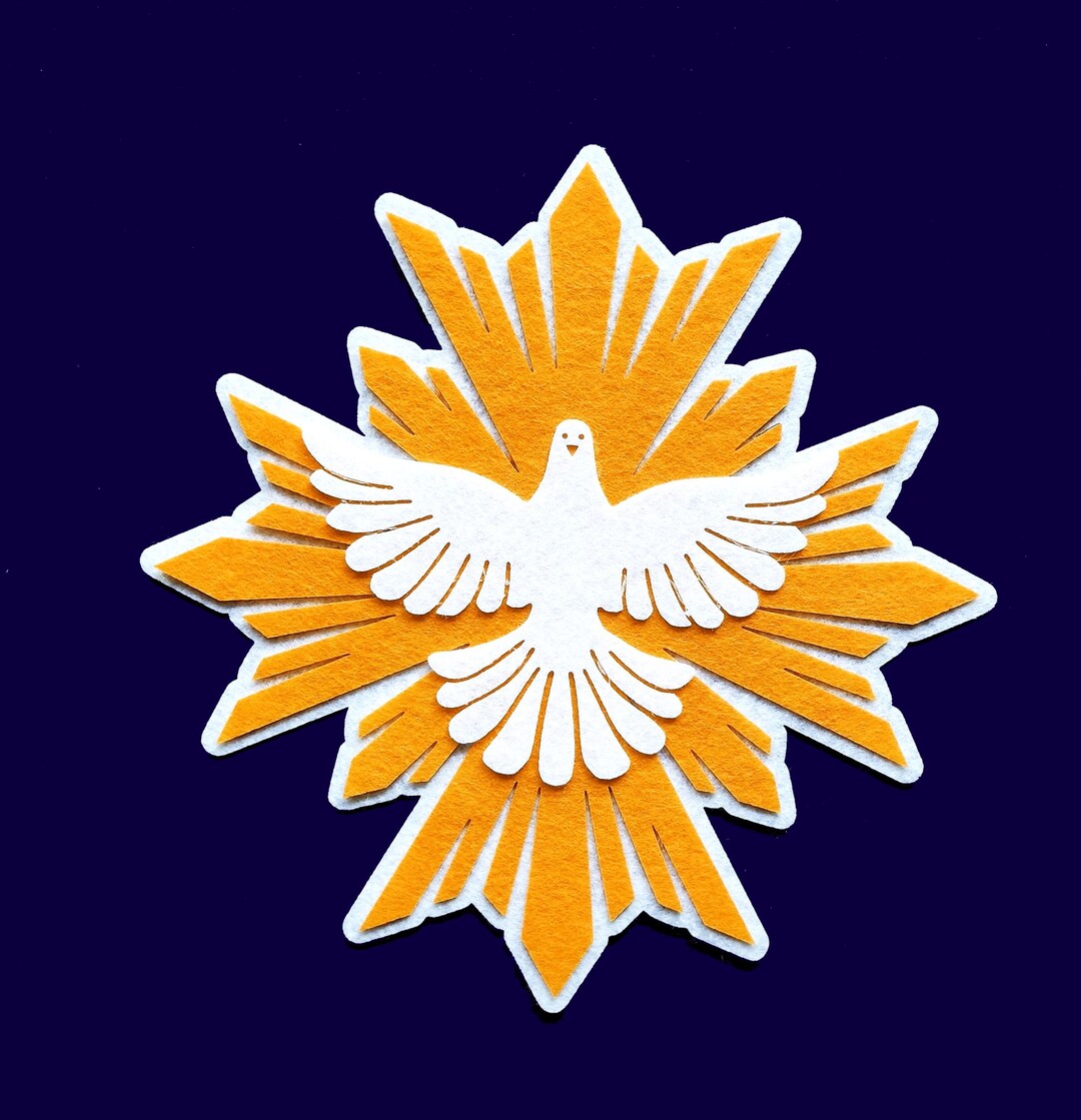 Felt Holy Spirit Cutout Felt Cutouts of the Holy Spirit Felt Religious ...