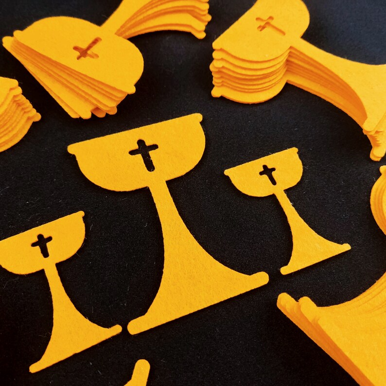 Chalice Felt Shape Die Cut Sewing Pattern Felt Craft Supplies Christmas ...