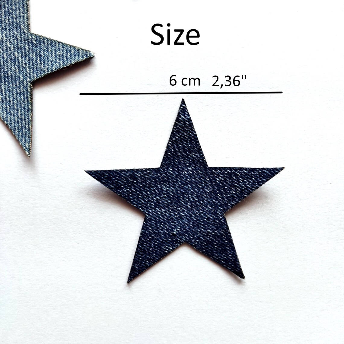 Denim Stars Cutouts to Sew Appliques for DIY Crafts Denim Stars Patches ...