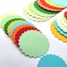 Cardstock Scallop Circles | Sizes From 1,5cm to 4,5cm | Cardstock ...