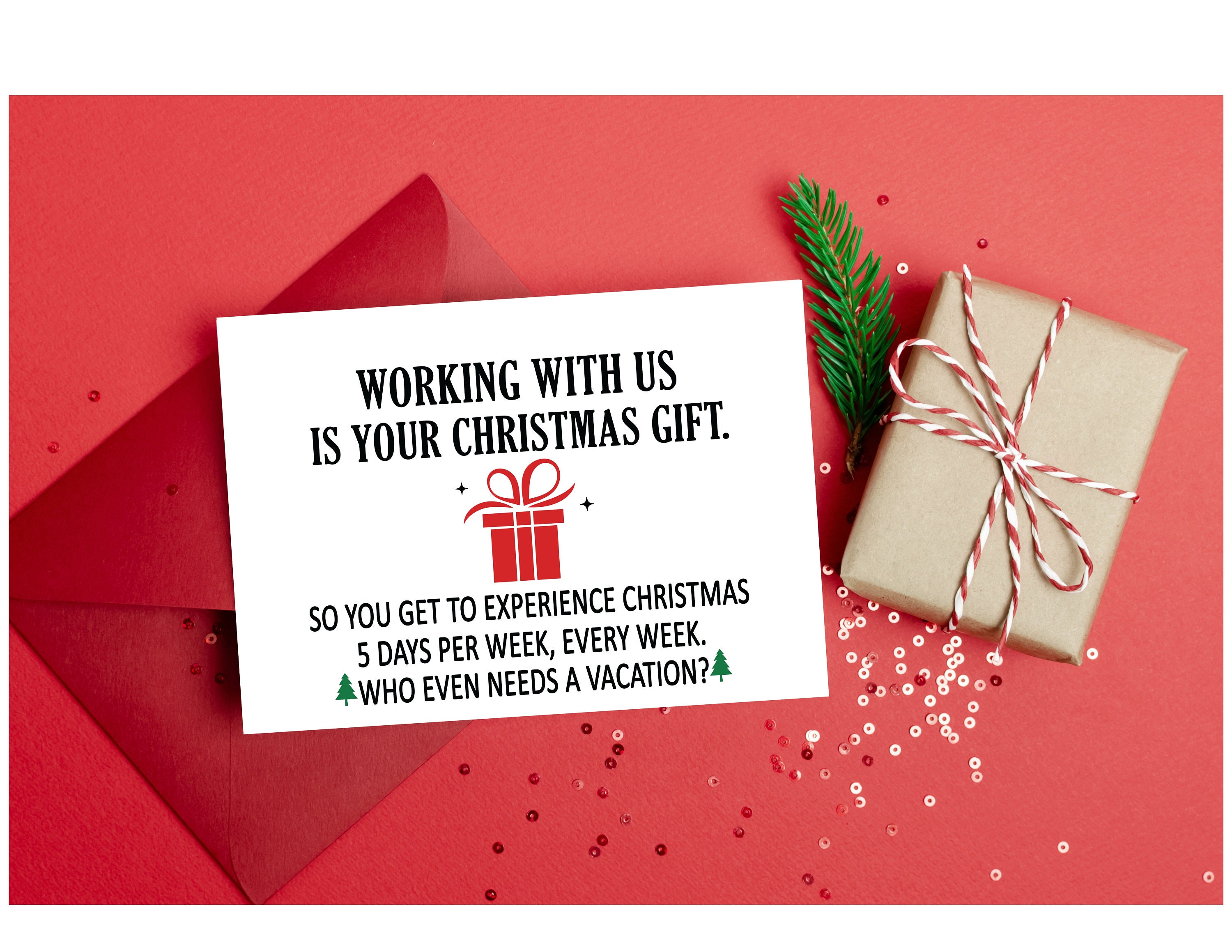 Printable Card Christmas Greeting for Boss, Funny Card for Boss ...