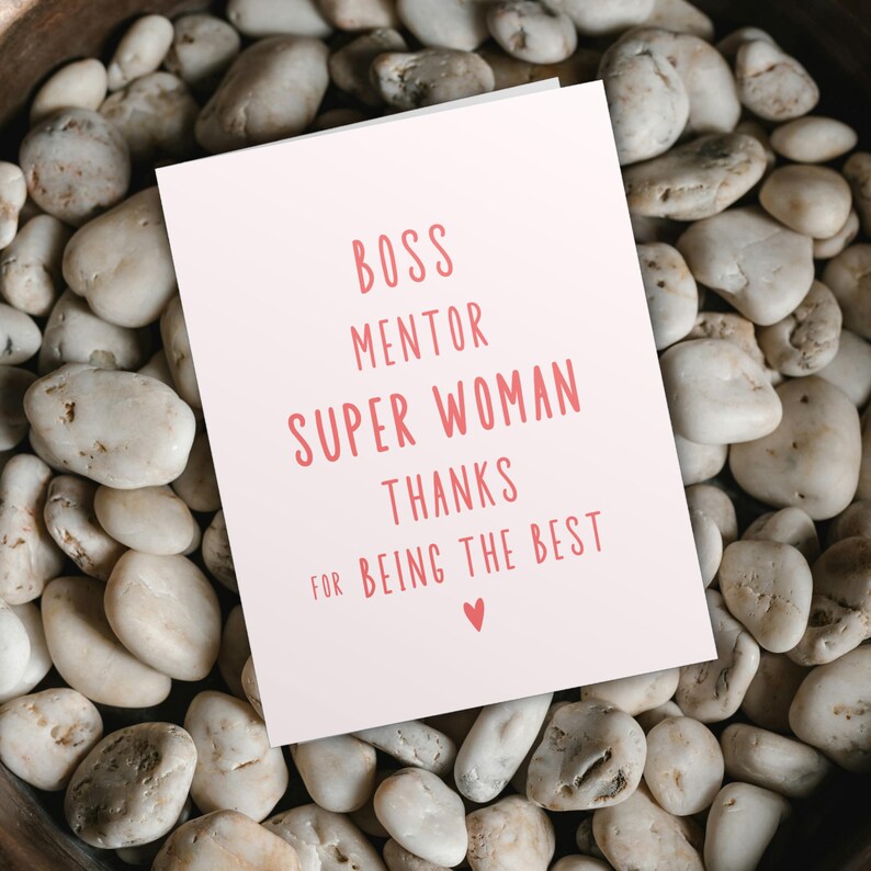 Woman Leader Thank You Card, Thank You Card for Lady Boss, Leader Appreciation Card, Chief Thank ...