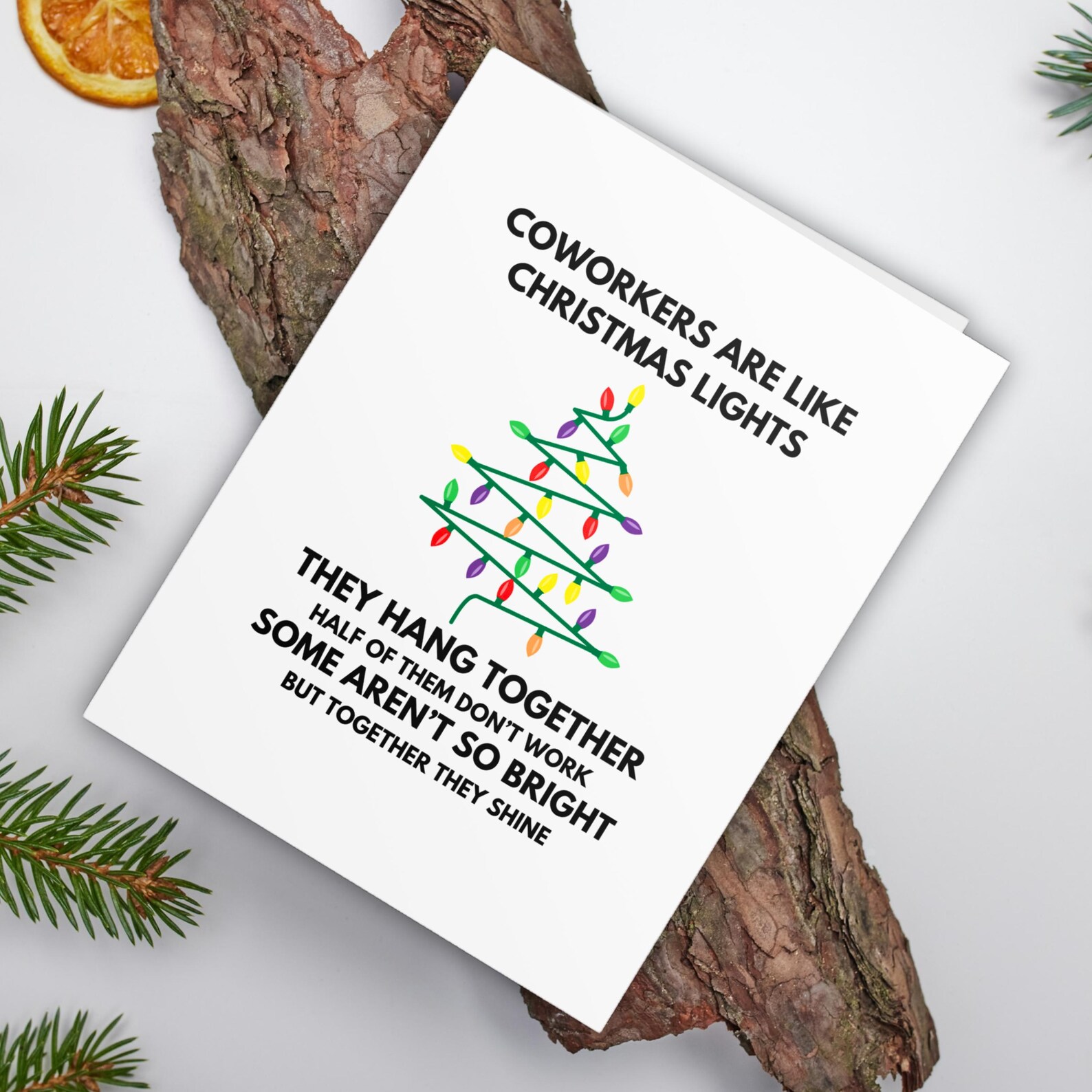 Office Christmas Card for Coworker, Merry Christmas Gift for Boss ...