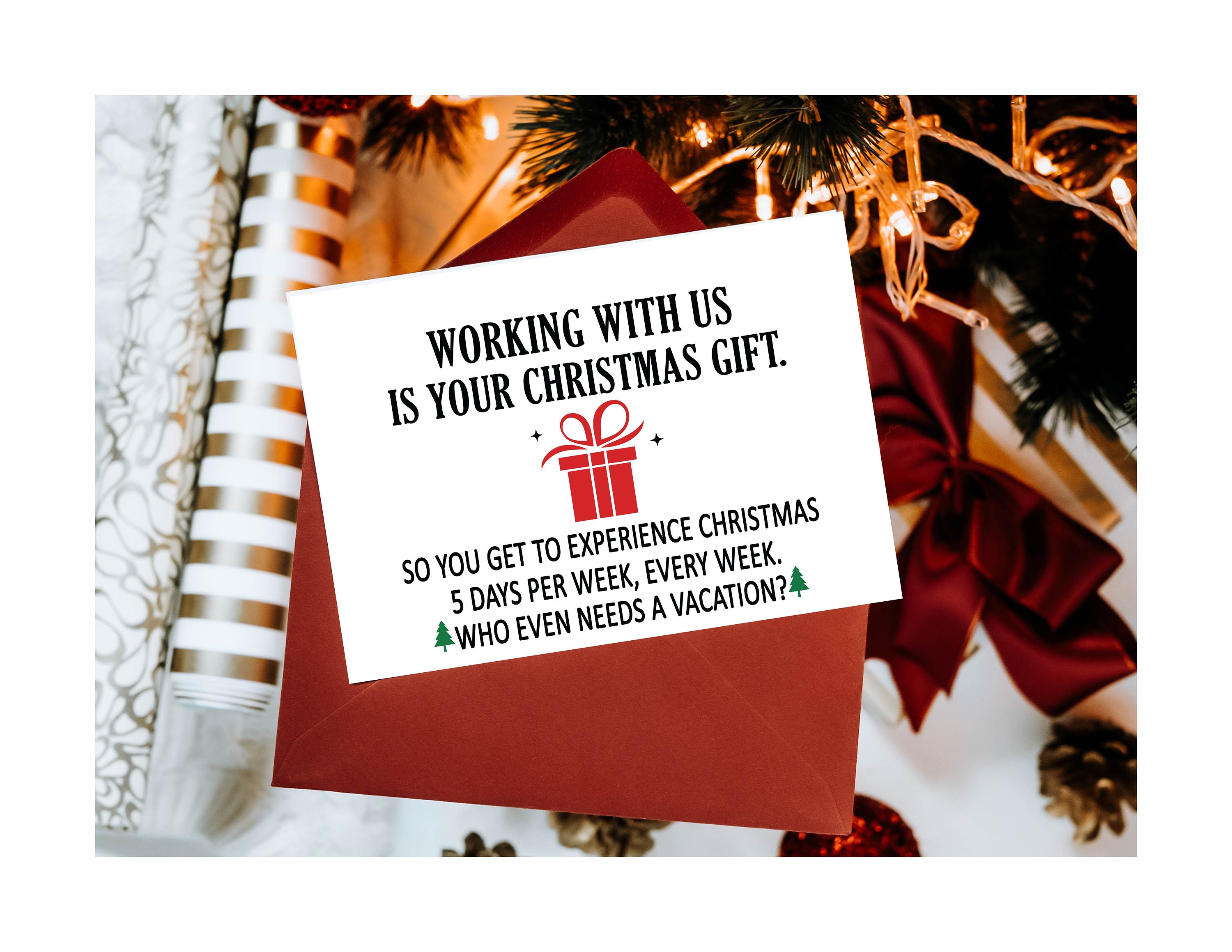 Printable Card Christmas Greeting for Boss, Funny Card for Boss ...