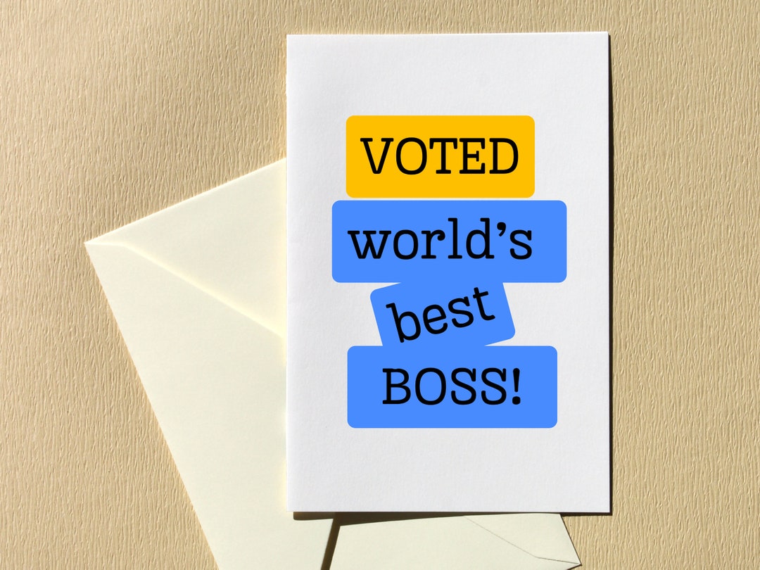Funny Boss Appreciation Printable Card Perfect Gift for the World's ...