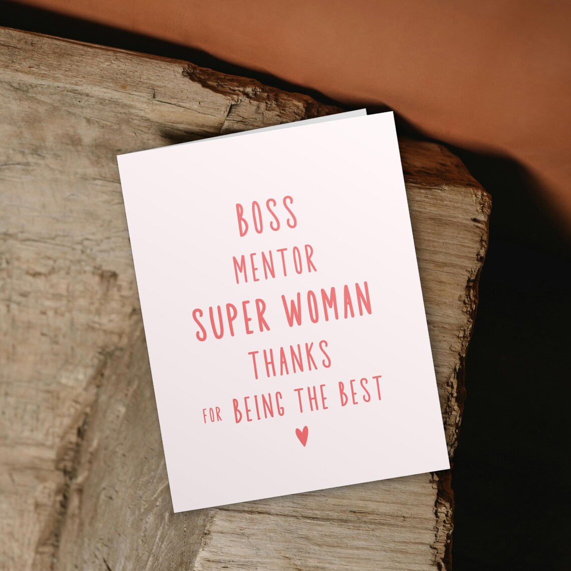 Woman Leader Thank You Card, Thank You Card for Lady Boss, Leader Appreciation Card, Chief Thank ...