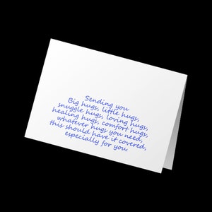 Big Hugs Card, Sympathy Card, in Sympathy Greeting Card, Thinking of ...