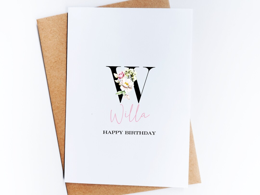 Custom Birthday Card, Personalized Birthday Card, Cute Birthday Card ...