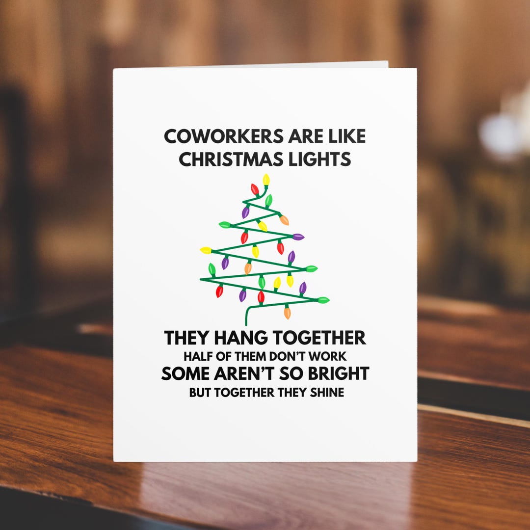 Office Christmas Card for Coworker, Merry Christmas Gift for Boss ...