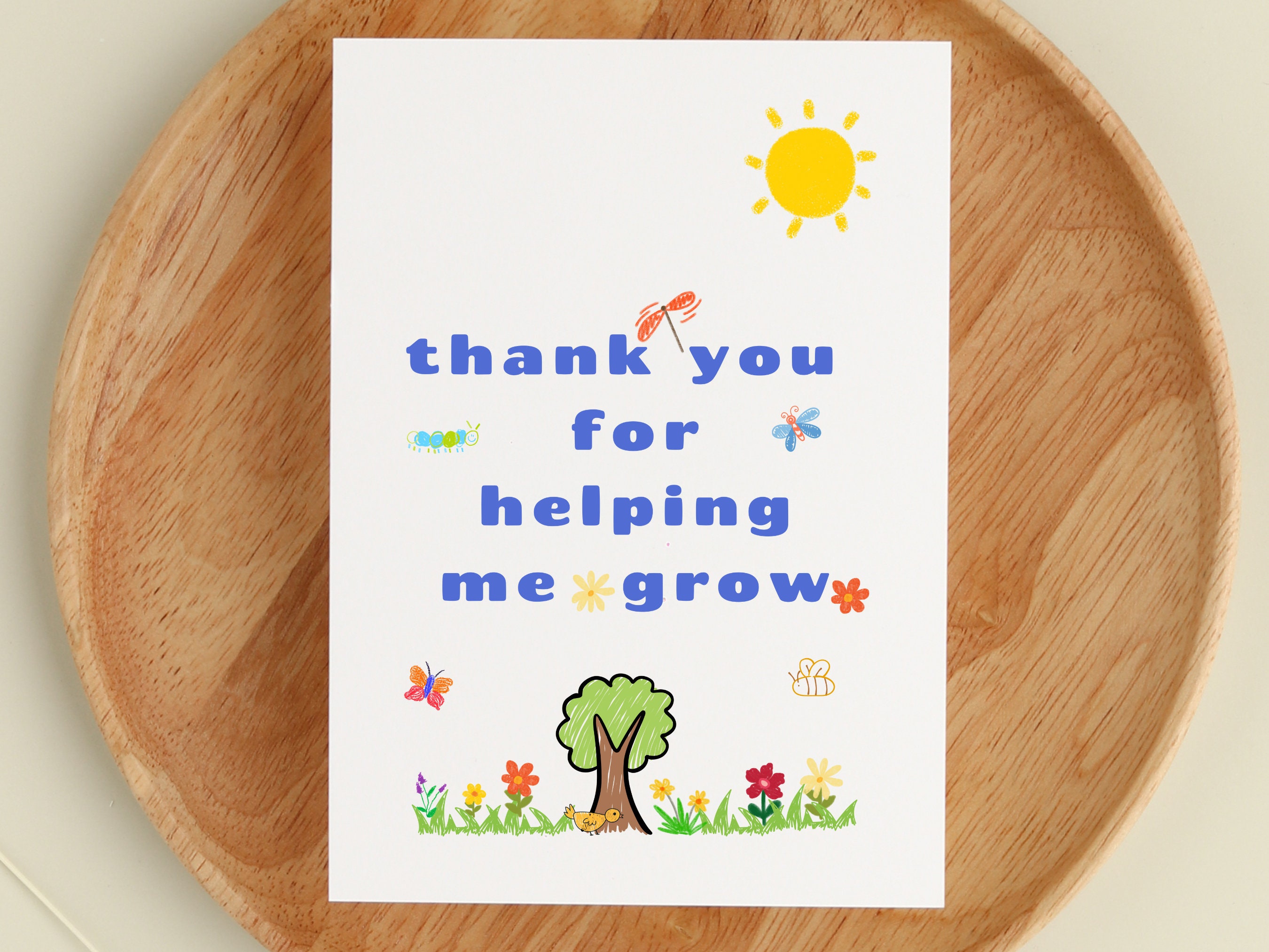 Teacher Thank You Cards Printable, Printable Teacher Greeting Card ...