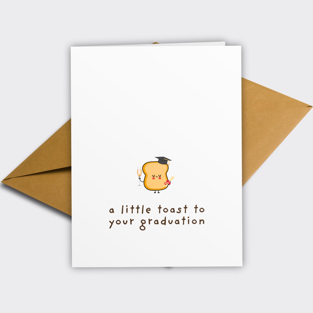 Toast to Graduation Card: Congratulations Card - Etsy
