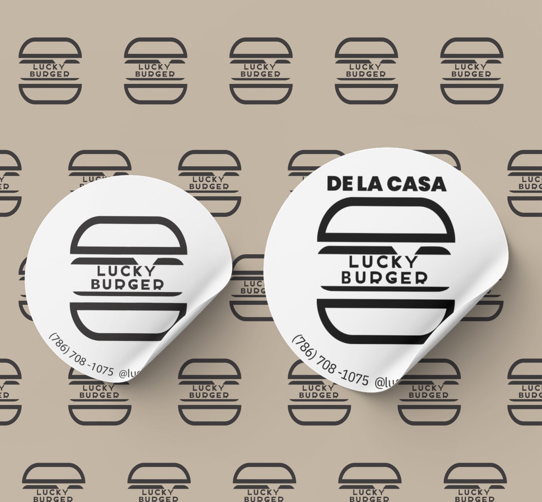 Custom Circle Round Vinyl Stickers Logo Stickers - Etsy