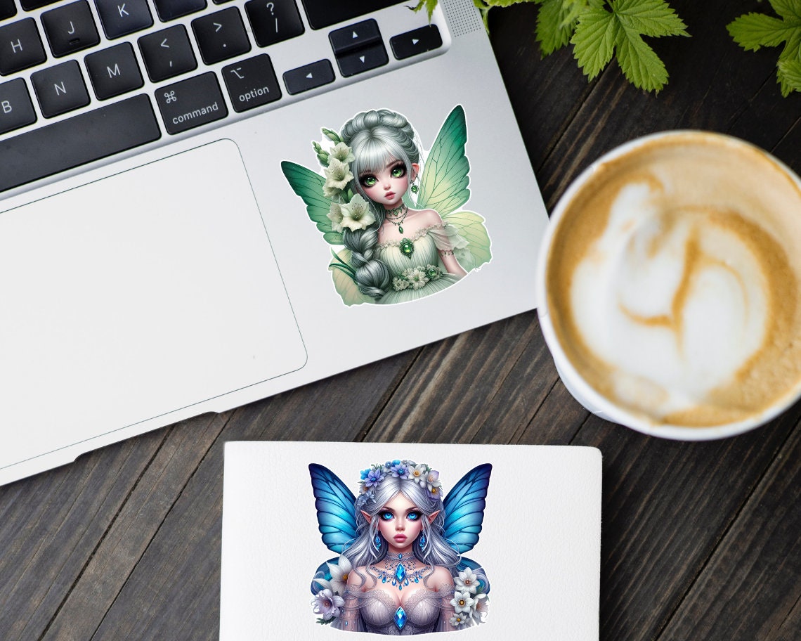 Birth Month Fairies, PNG SVG Bundle, Printable Cute Birth Month Fairy ...