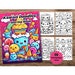 Kawaii Doodles Coloring Book, Printable Cute Adorable Kawaii Characters ...