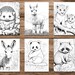 Baby Animals Coloring Book, Printable Cute Adorable Baby Animals ...