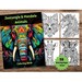 Zentangle & Mandala Animals Coloring Book, Printable Mandala Animal ...