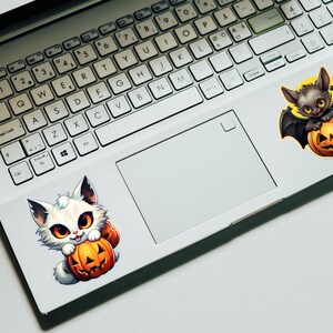 Cute Halloween Animal Stickers, PNG SVG Bundle (digital Download) - Etsy