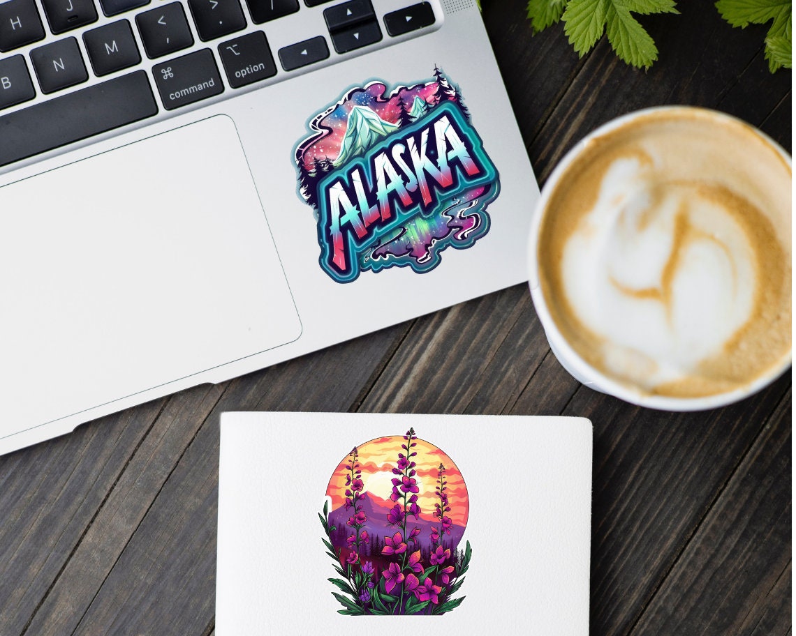 Alaskan Life Stickers, Northern Lights, Fishing (SVG PNG Bundle) - Etsy