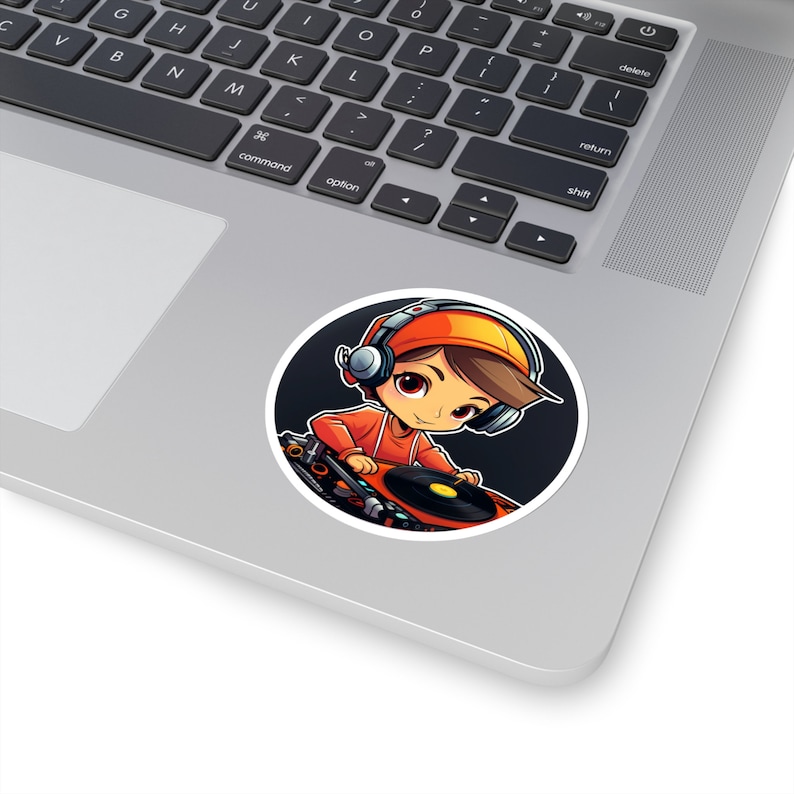 DJ Sticker Vintage Vinyl and Headphone Design Perfect Gift for Djs ...