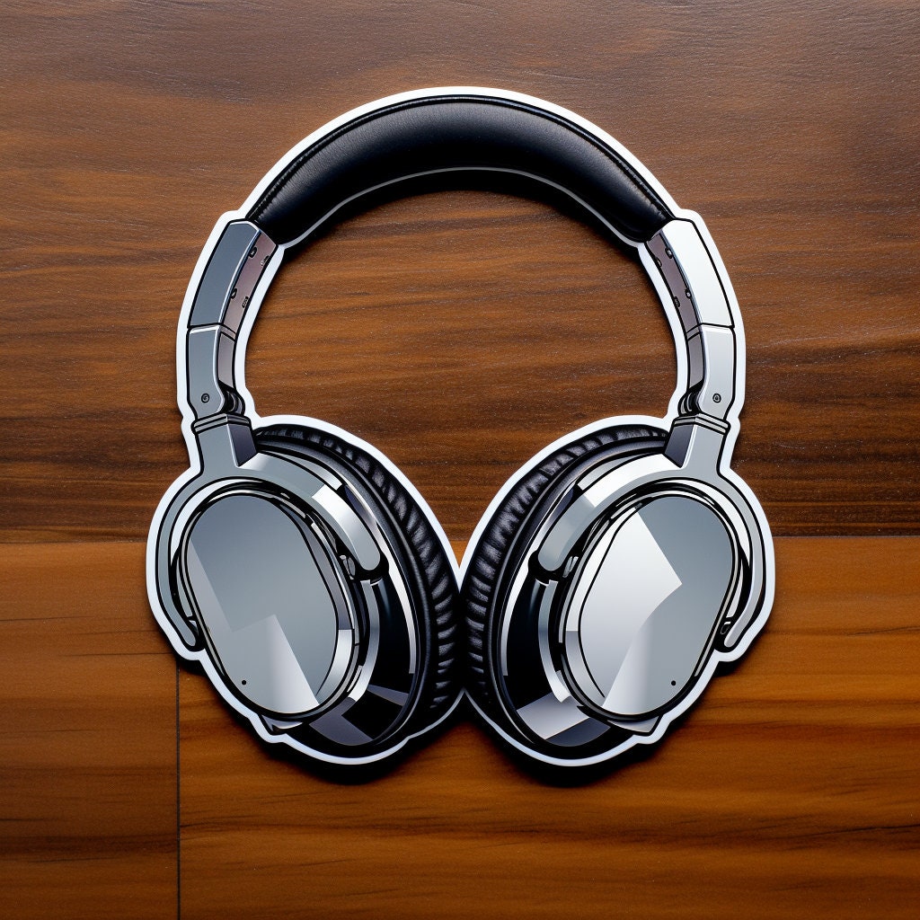 Customized Laptop DJ Sticker/ Decal Personalize Headphone Sticker ...