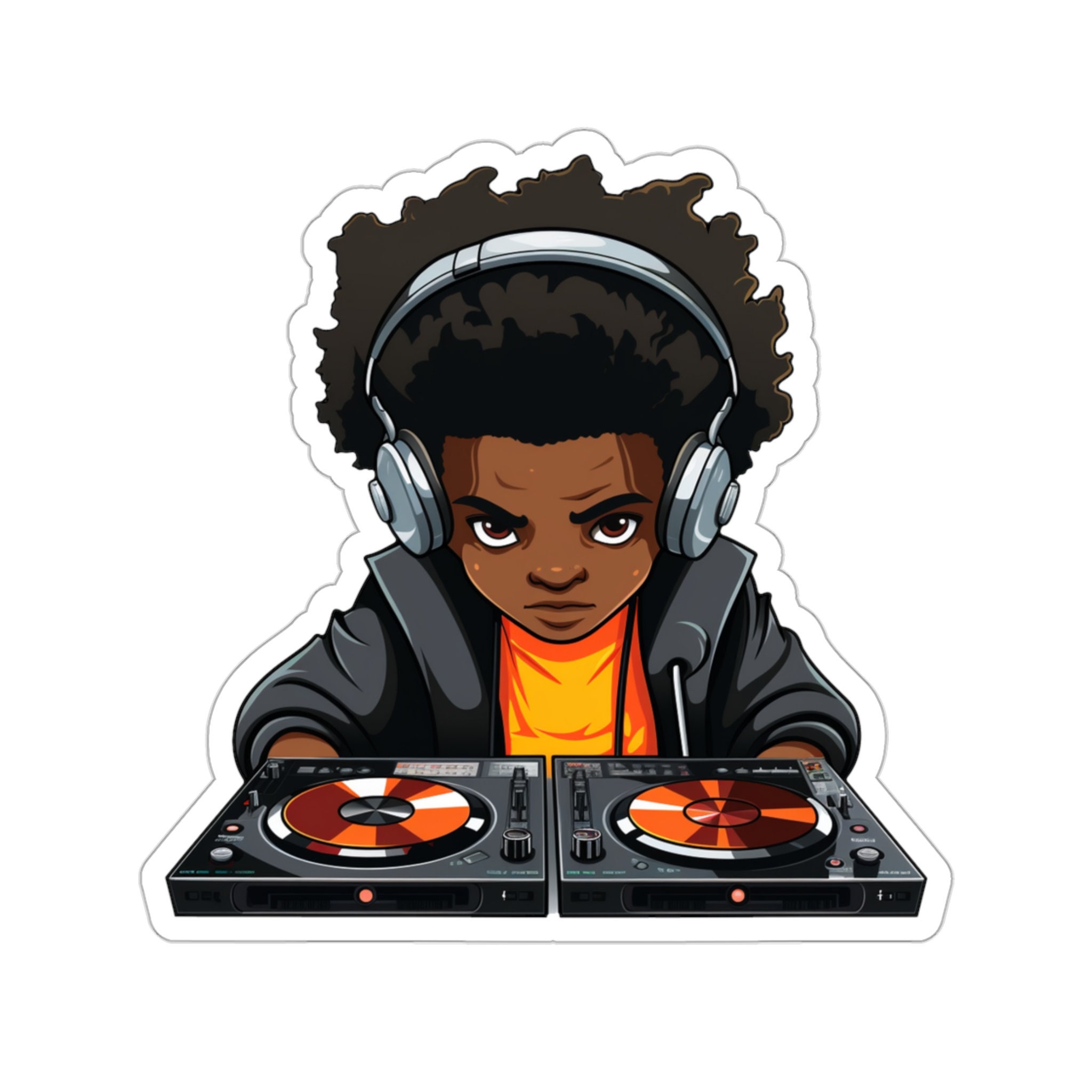Dj Sticker Turntable Design Perfect Gift for Djs, Music Lover, Hip Hop ...