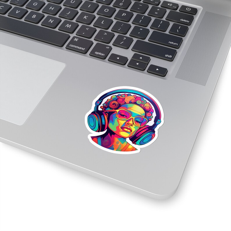 DJ Sticker Vintage Vinyl and Headphone Design Perfect Gift for Djs ...