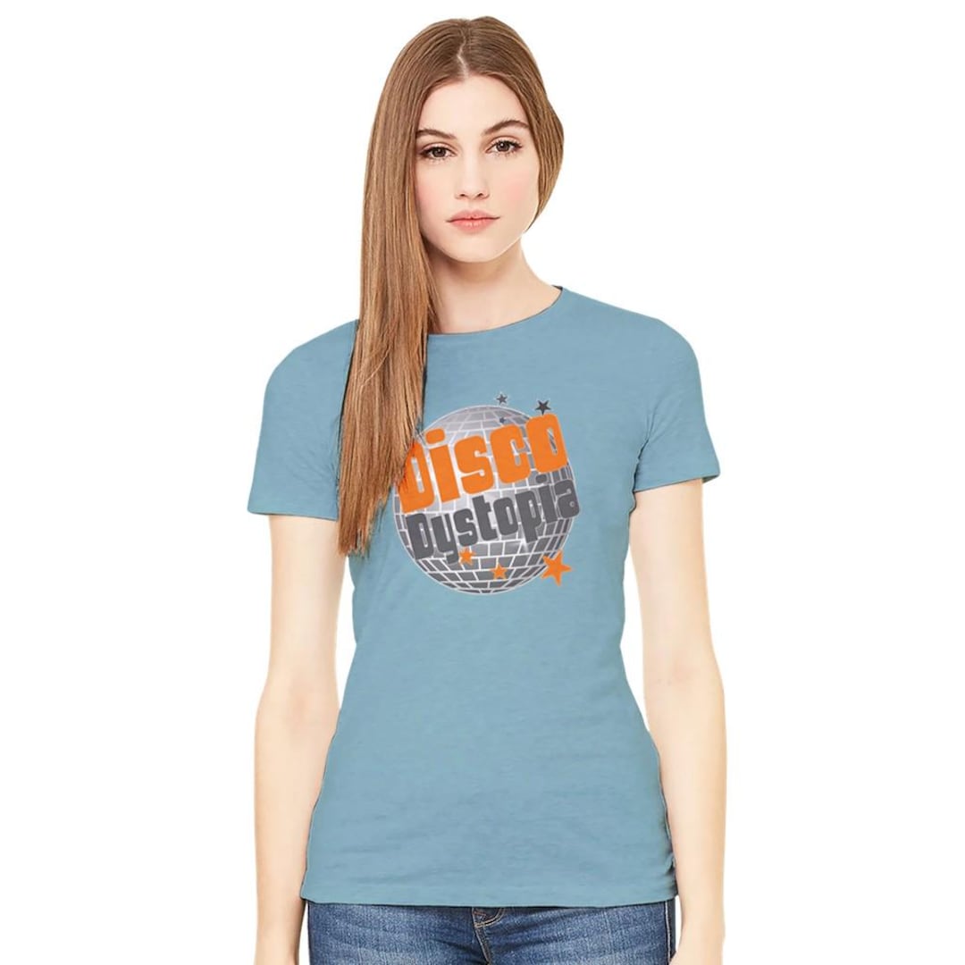 Disco Dystopia T-shirt: Funky Disco Ball Graphic Tee - Etsy