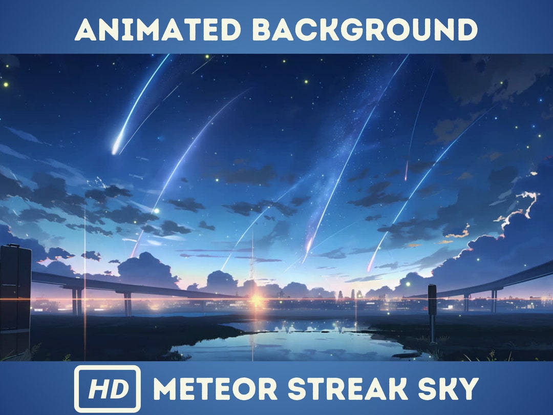 Vtuber Animated Background, Stream Screen, OBS and Twitch Overlay Loop ...