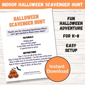 Halloween Scavenger Hunt - Etsy