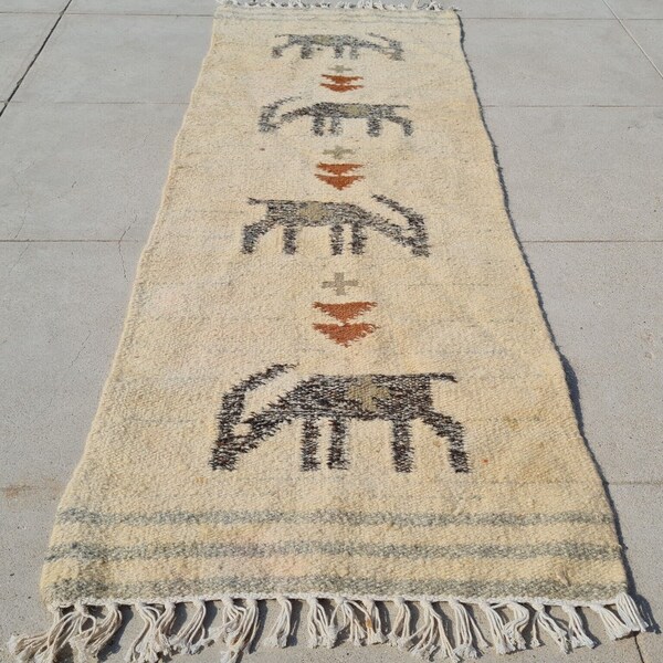 Flat Weave Runner - Etsy