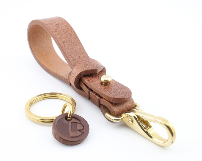 C&R ARTEMIS Leather Handmade Key Holder / Leather Belt Loop Keychain ...