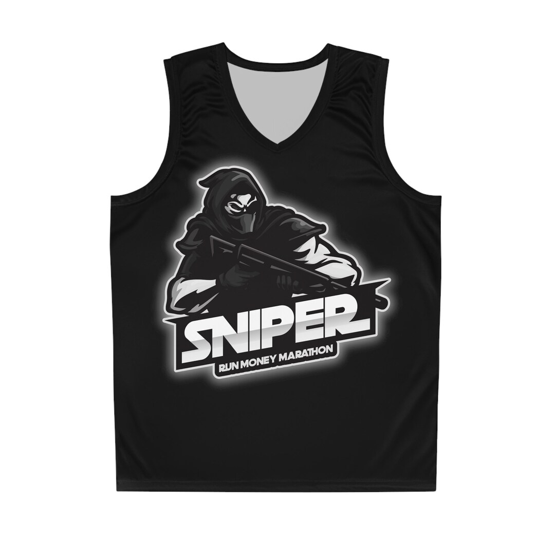 Sniper 3 Point Long Range Shooter 2k Black Basketball Jersey - Etsy
