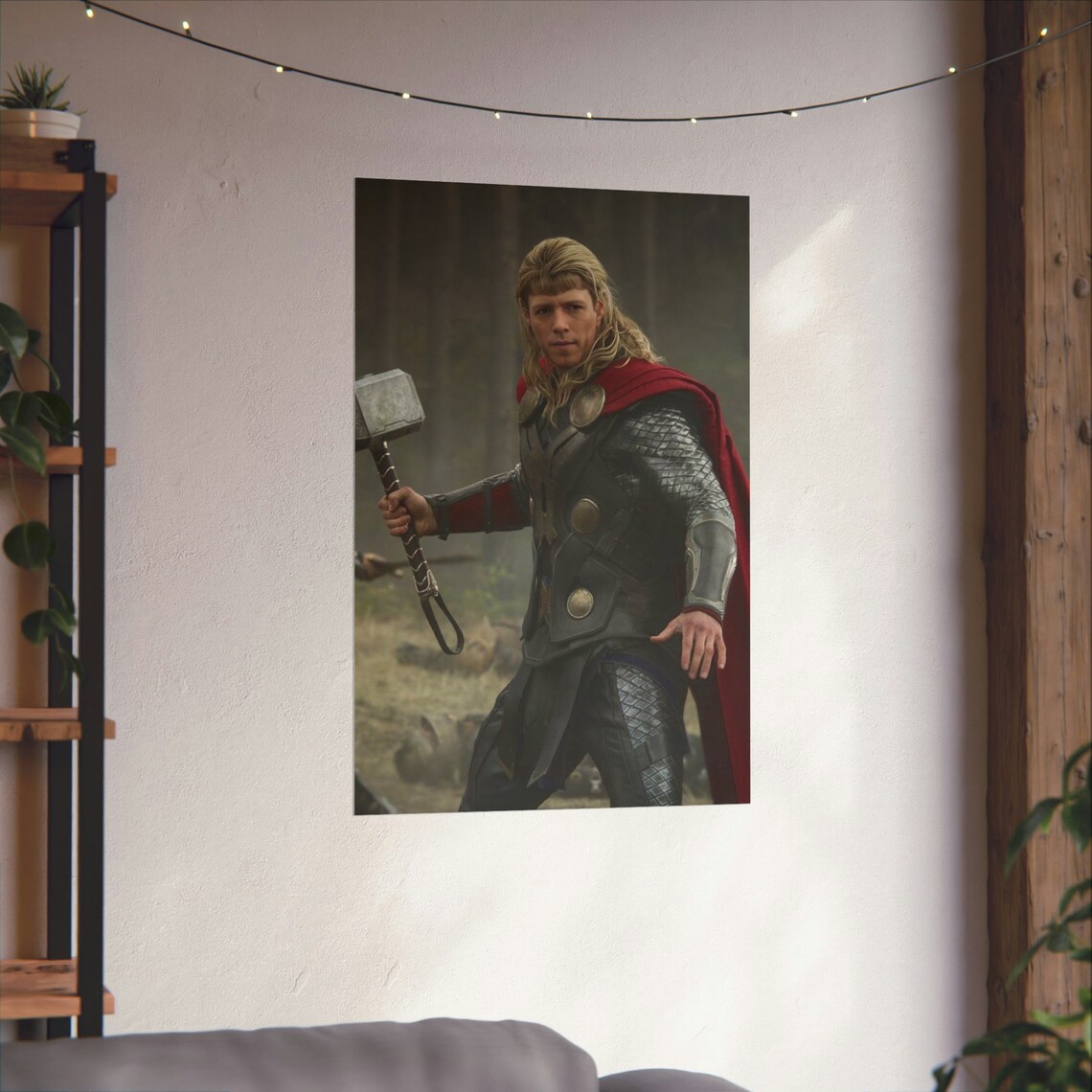 Thor,faceless Portrait / Custom Illustration / Personalised Photo,photo ...