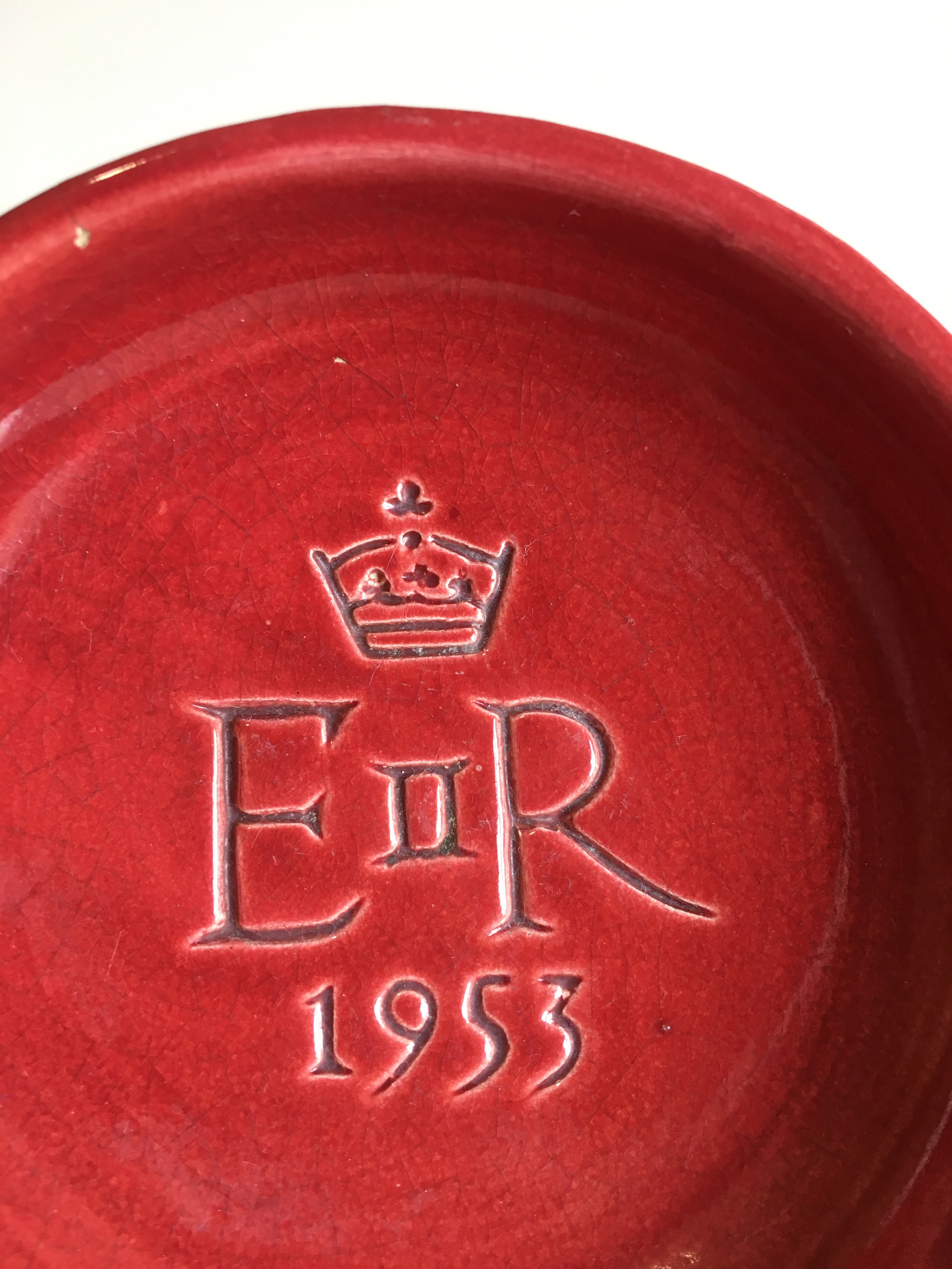 Queen Elizabeth II 1953 Briglin Pottery Small Red Ring Dish - Etsy